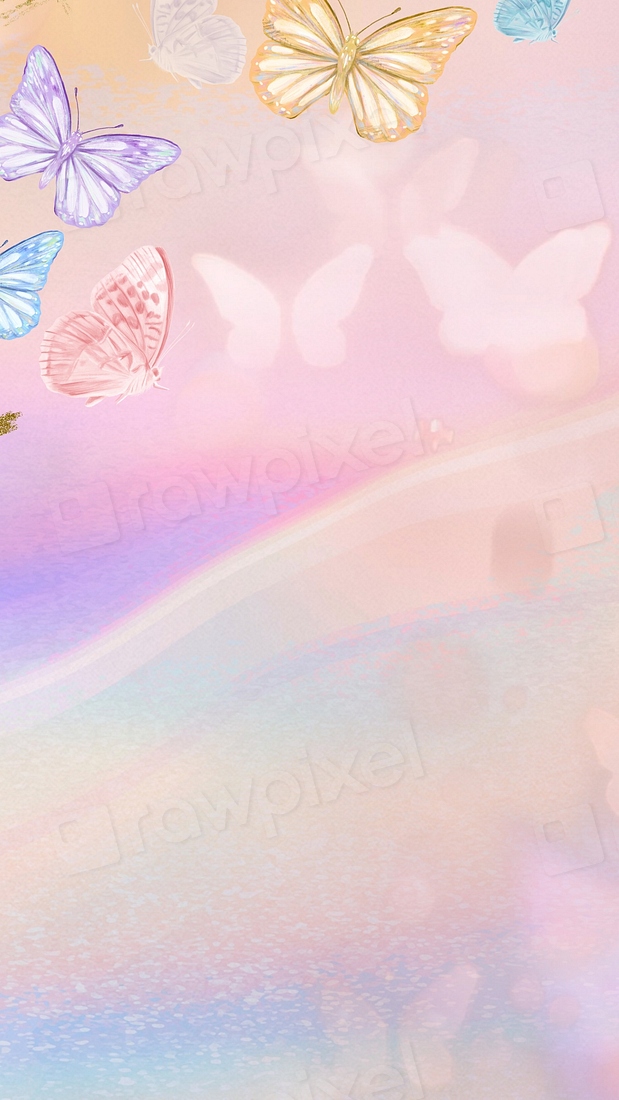 Dreamy butterfly pastel phone wallpaper, | Premium Photo - rawpixel