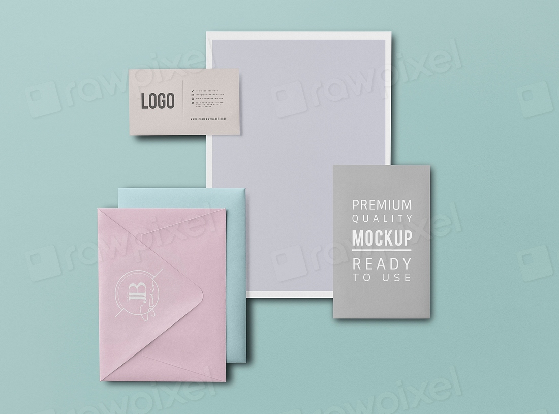 Set of printed material mockups | Premium PSD Mockup - rawpixel