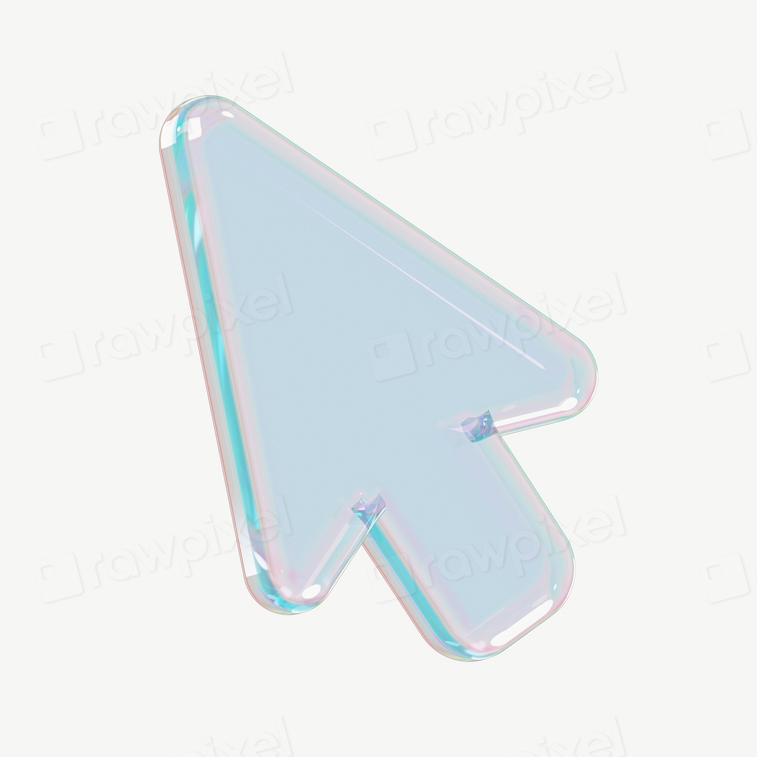 Holographic arrow, 3D mouse cursor | Premium PSD - rawpixel