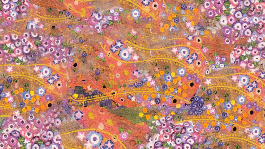 Gustav Klimt's artwork desktop wallpaper, | Premium Photo Illustration ...