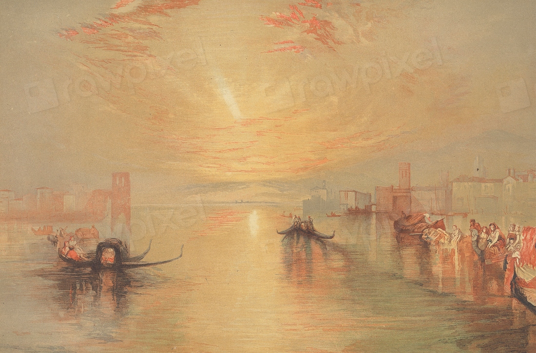 The Approach to Venice | Free Photo Illustration - rawpixel