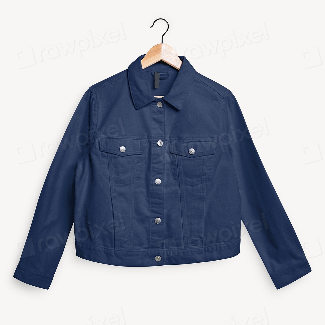 Denim jacket mockup, front view | Premium PSD Mockup - rawpixel