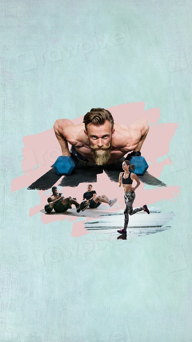 Blue aesthetic workout iPhone wallpaper | Premium Photo - rawpixel