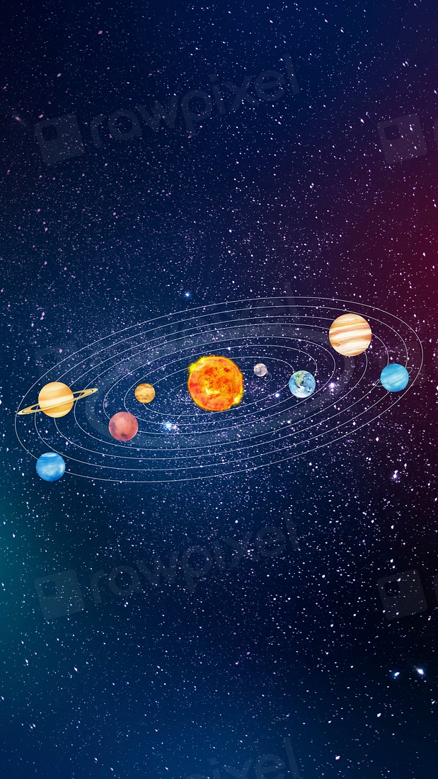 Aesthetic solar system phone wallpaper, | Premium Photo - rawpixel