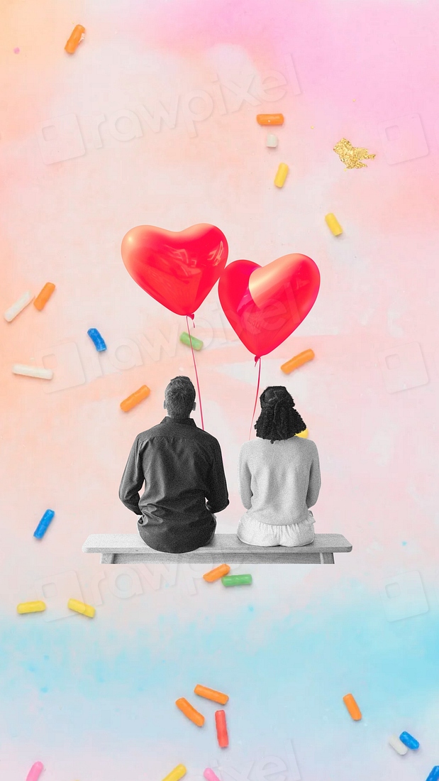 Couple sitting together mobile wallpaper, | Premium Photo - rawpixel