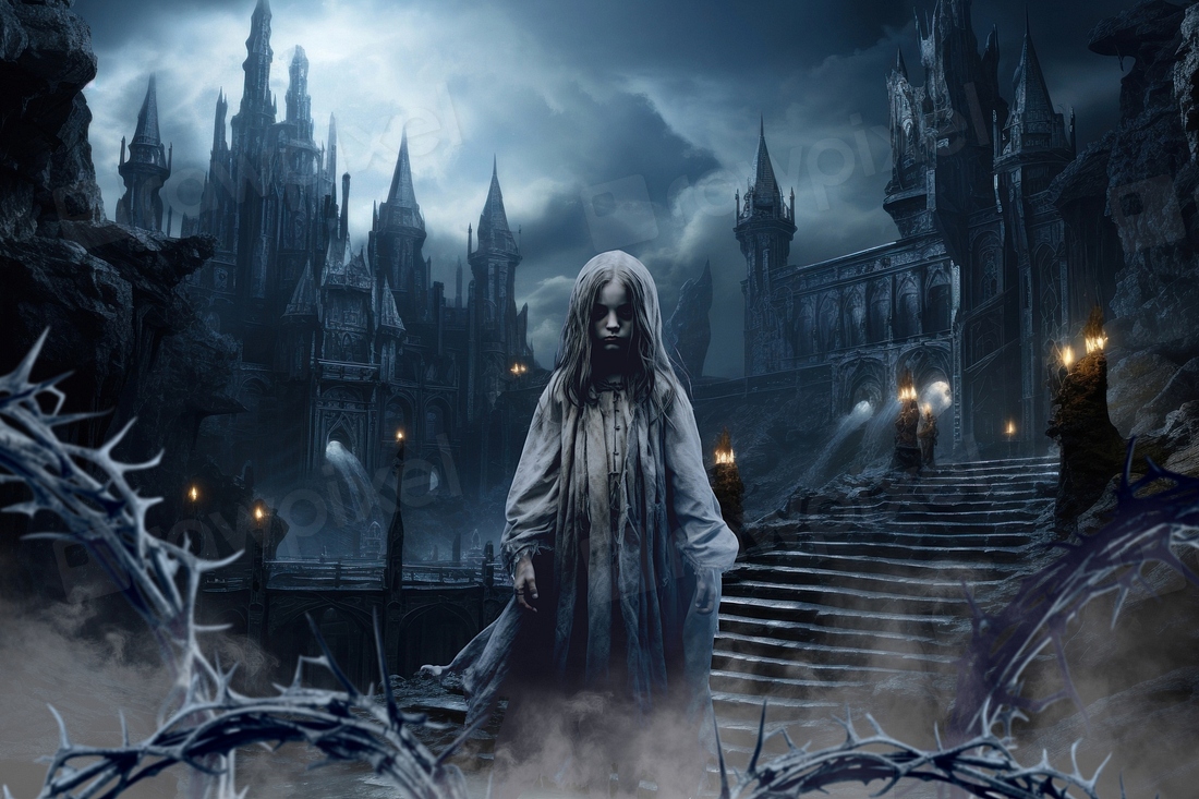 Ghost girl horror fantasy remix | Premium Photo Illustration - rawpixel