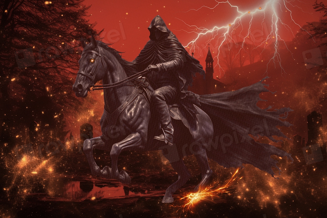 Wizard riding horse fantasy remix | Free Photo Illustration - rawpixel