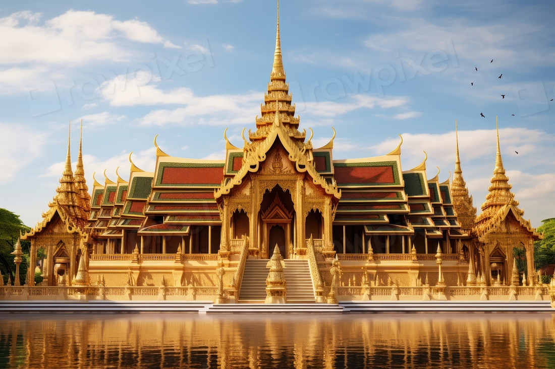 Golden temple architecture building outdoors. | Premium Photo - rawpixel