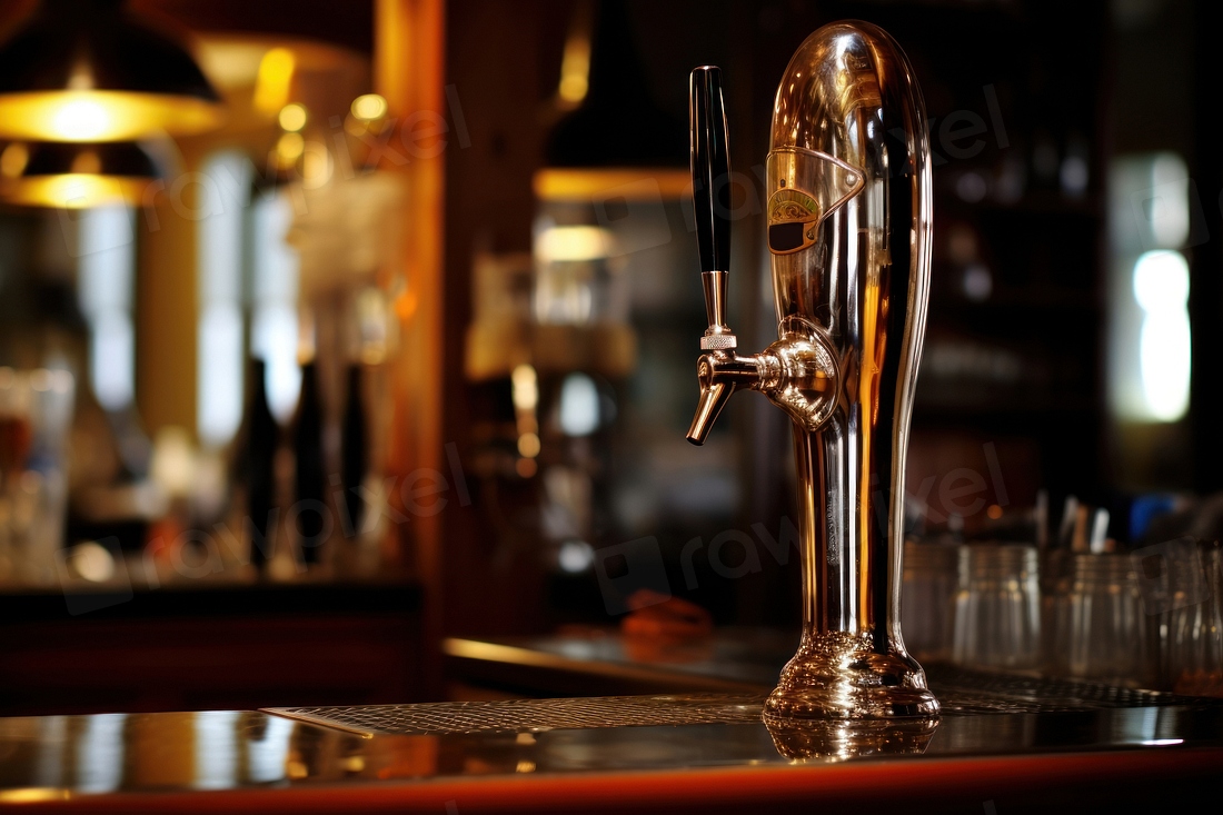 Beer tap pub bottle drink. | Free Photo - rawpixel