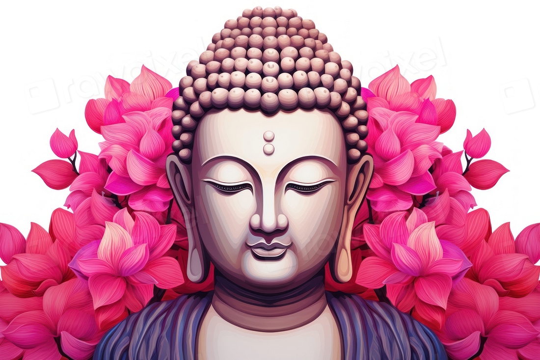 Buddha flower dahlia buddha. AI | Premium Photo Illustration - rawpixel