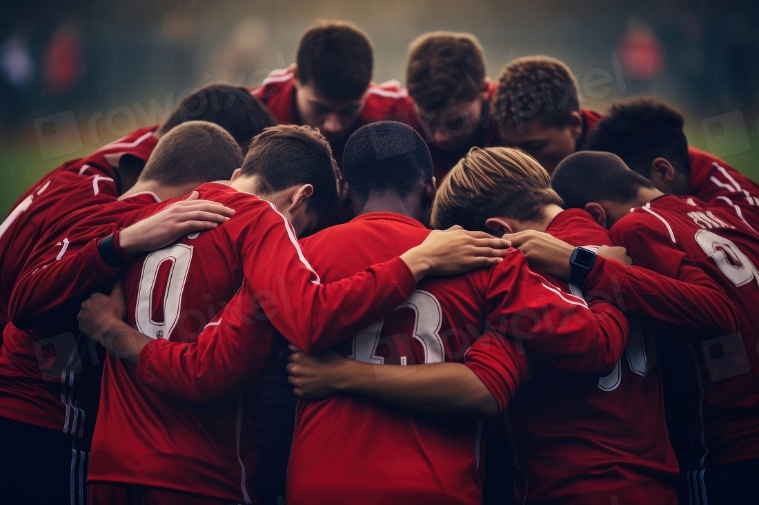 Football huddle team togetherness. | Premium Photo - rawpixel