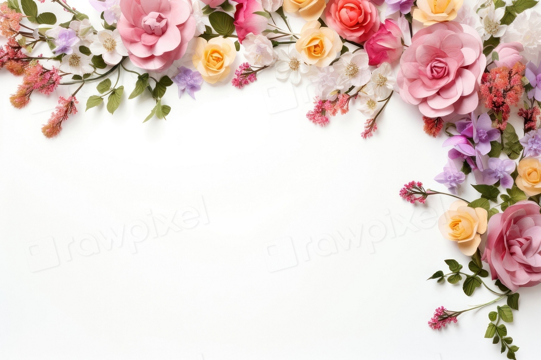 Floral border backgrounds pattern flower. | Free Photo - rawpixel