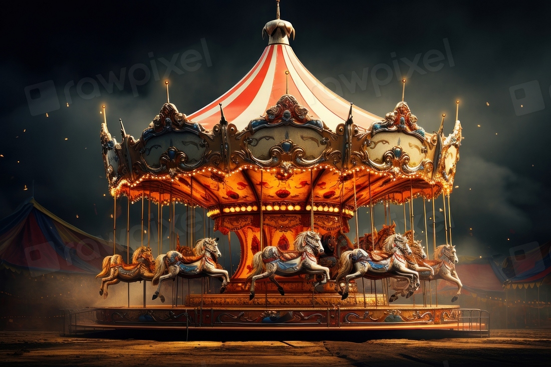 Circus carousel mammal horse. | Premium Photo - rawpixel