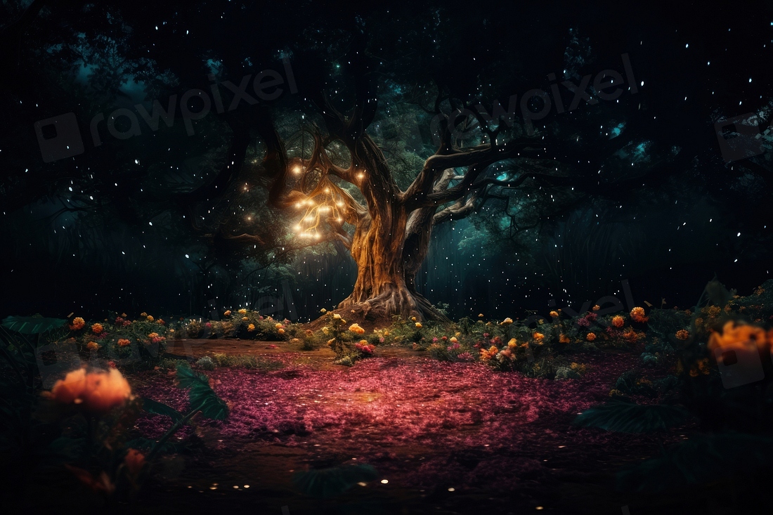 Night tree outdoors nature. | Premium Photo - rawpixel
