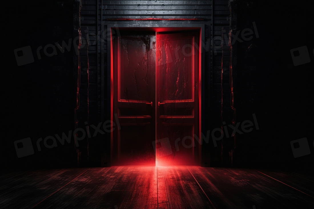 Red door open light lighting | Premium Photo - rawpixel