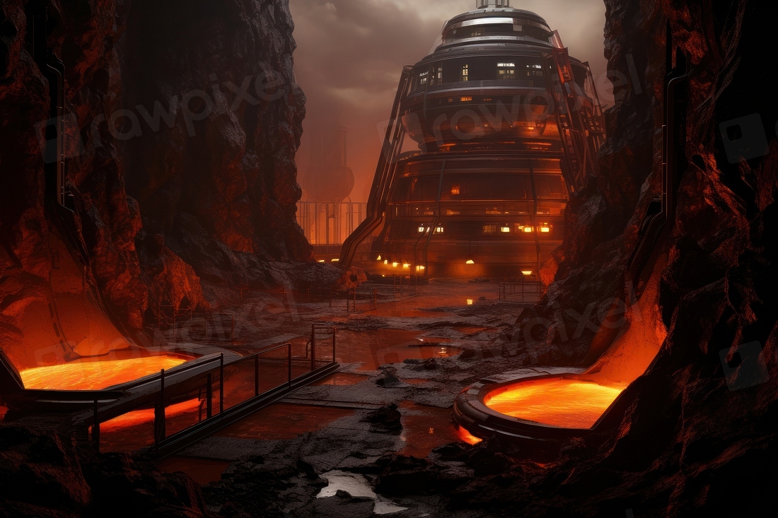 Volcanic lair lava architecture screenshot. | Premium Photo - rawpixel