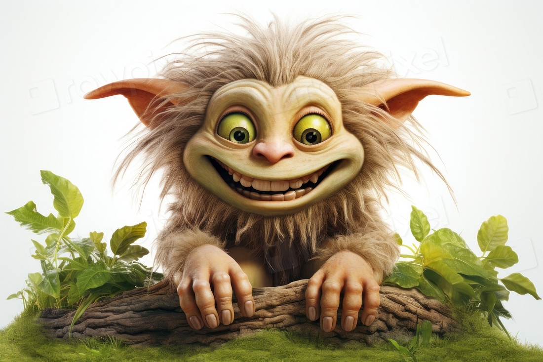 Troll cartoon animal mammal. AI | Premium Photo Illustration - rawpixel