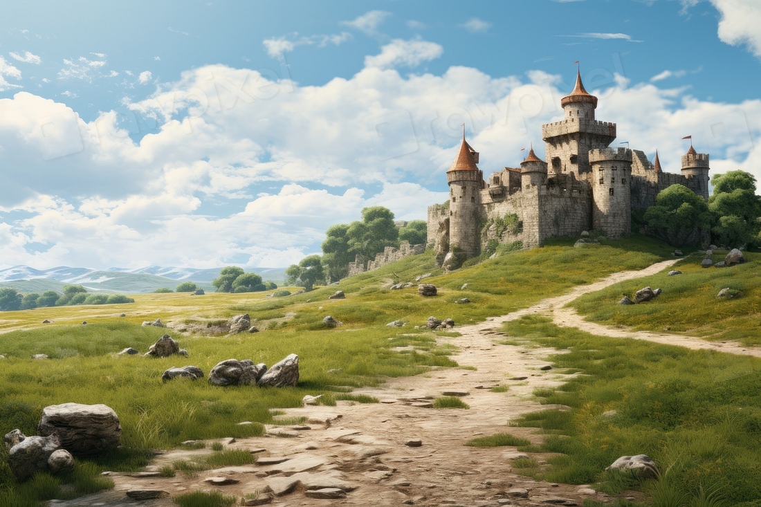 Medieval castle ground architecture landscape | Premium Photo - rawpixel