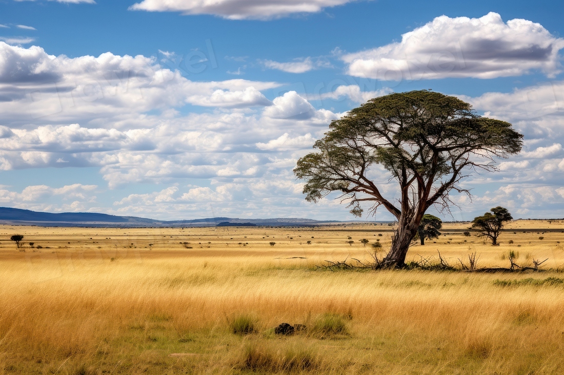 African savanna landscape grassland outdoors. | Free Photo - rawpixel