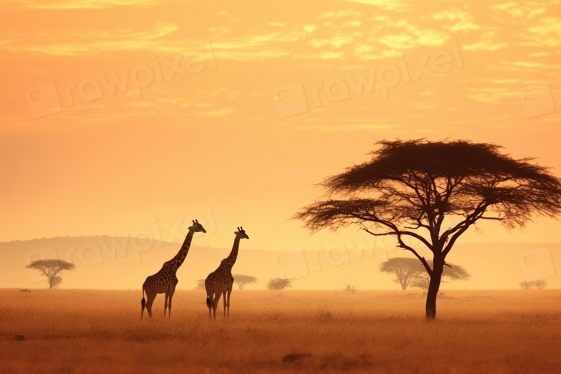 African savannas landscape grassland wildlife. | Premium Photo - rawpixel