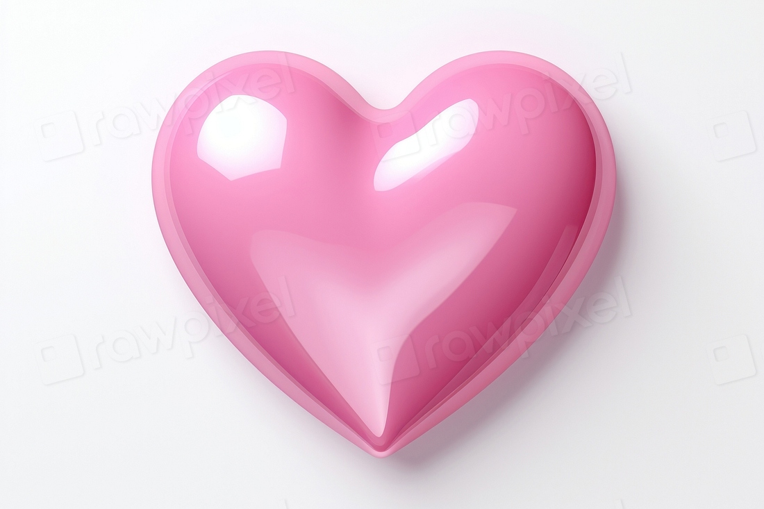 HEART SHAPE heart shape pink. | Free Photo Illustration - rawpixel