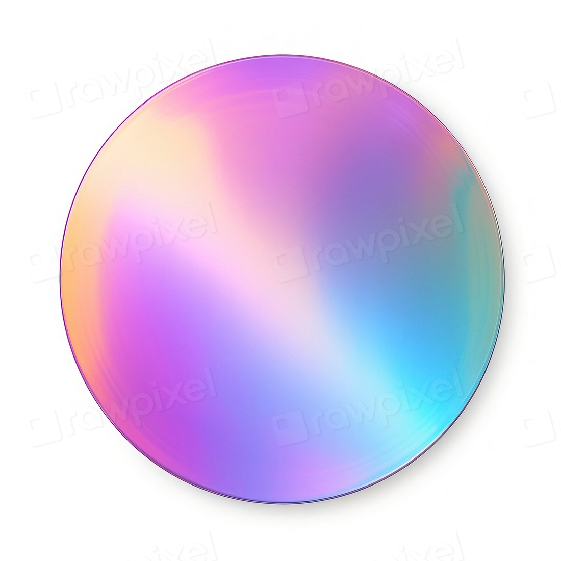 Gradient holographic circle sphere purple. | Free Photo Illustration ...