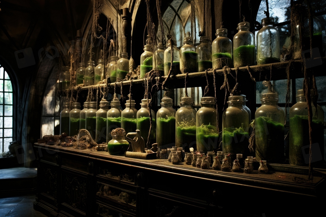 Potion racks architecture building bottle. | Free Photo - rawpixel
