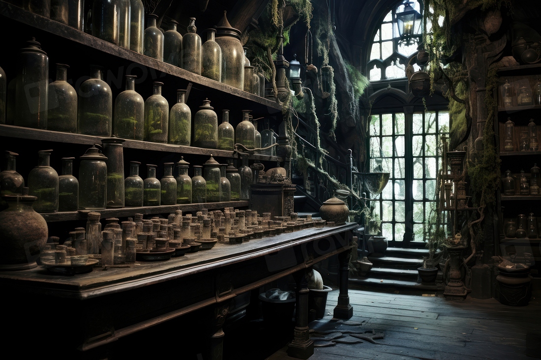 Potion racks architecture building shelf. | Free Photo - rawpixel