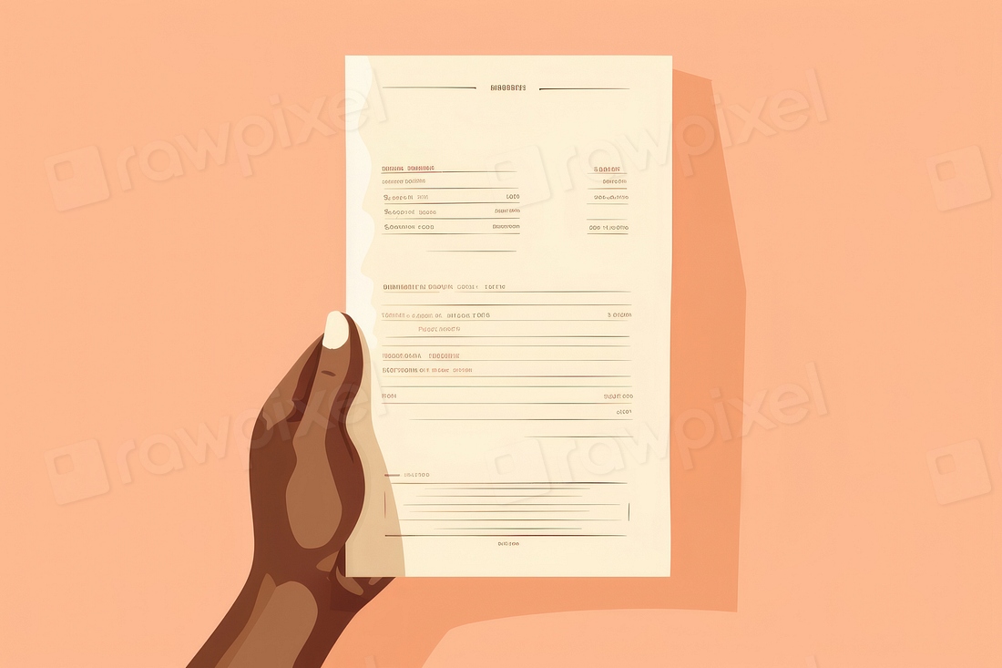 Hand holding menu document text | Free Photo Illustration - rawpixel