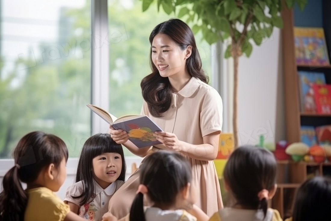 Student teacher book publication. AI | Free Photo - rawpixel