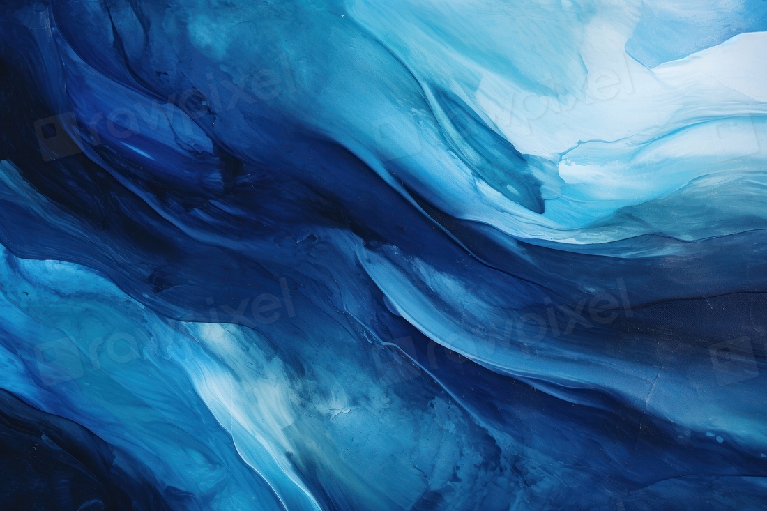 Dark blue abstract painting wavey | Premium Photo Illustration - rawpixel