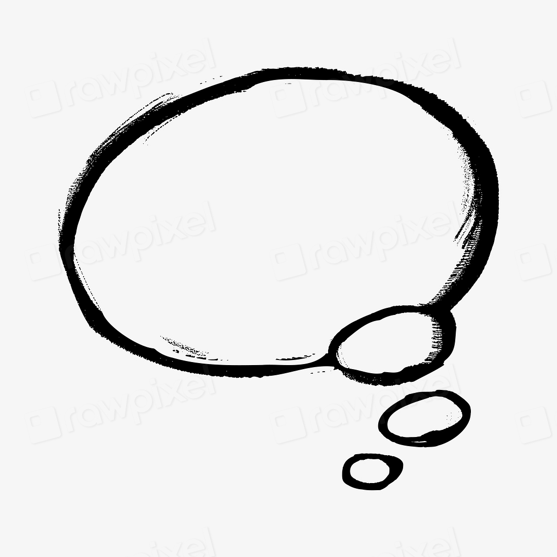 Thought bubble, cute shape doodle | Premium Vector - rawpixel