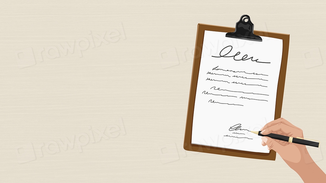 Contract signing, aesthetic illustration, design | Free Photo ...