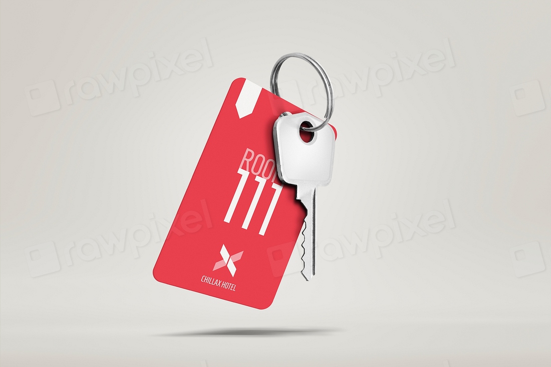 Hotel room key tag psd | Premium PSD Mockup - rawpixel
