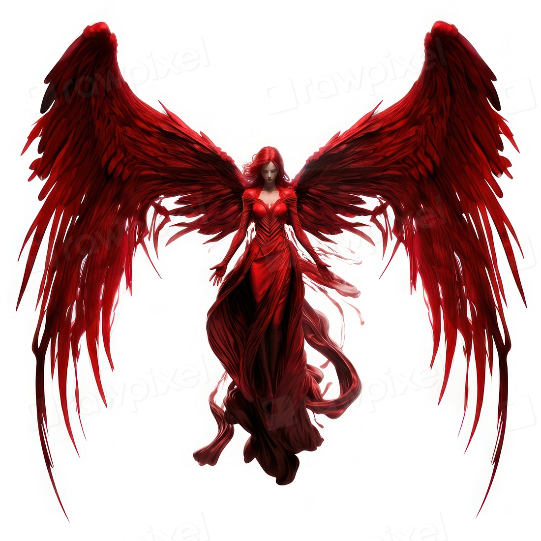 Demon fantasy angel bird. AI | Premium Photo - rawpixel