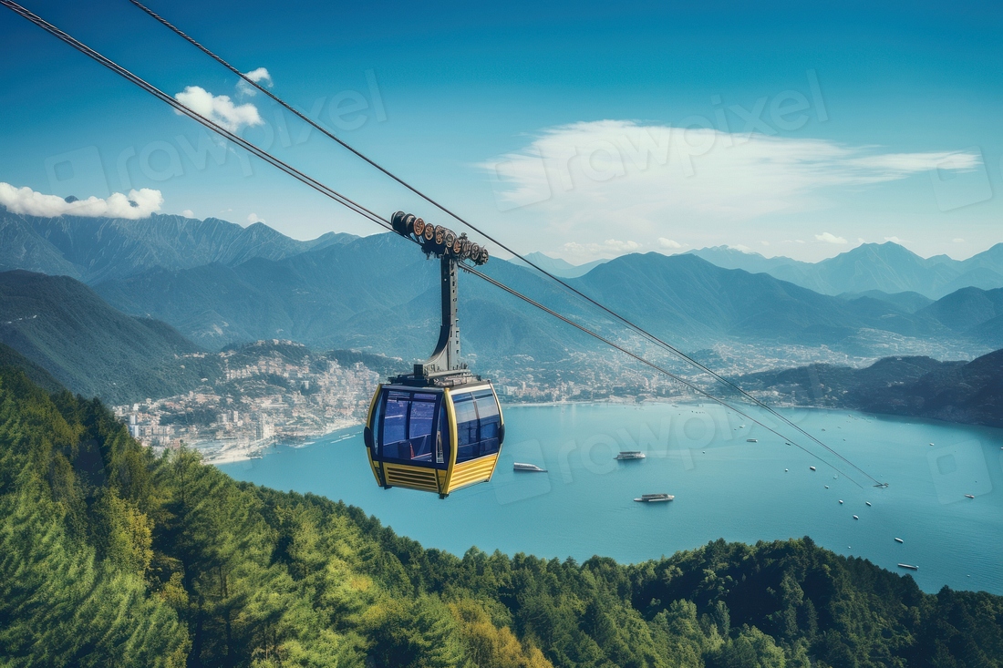 Cable car outdoors vehicle nature. | Premium Photo - rawpixel