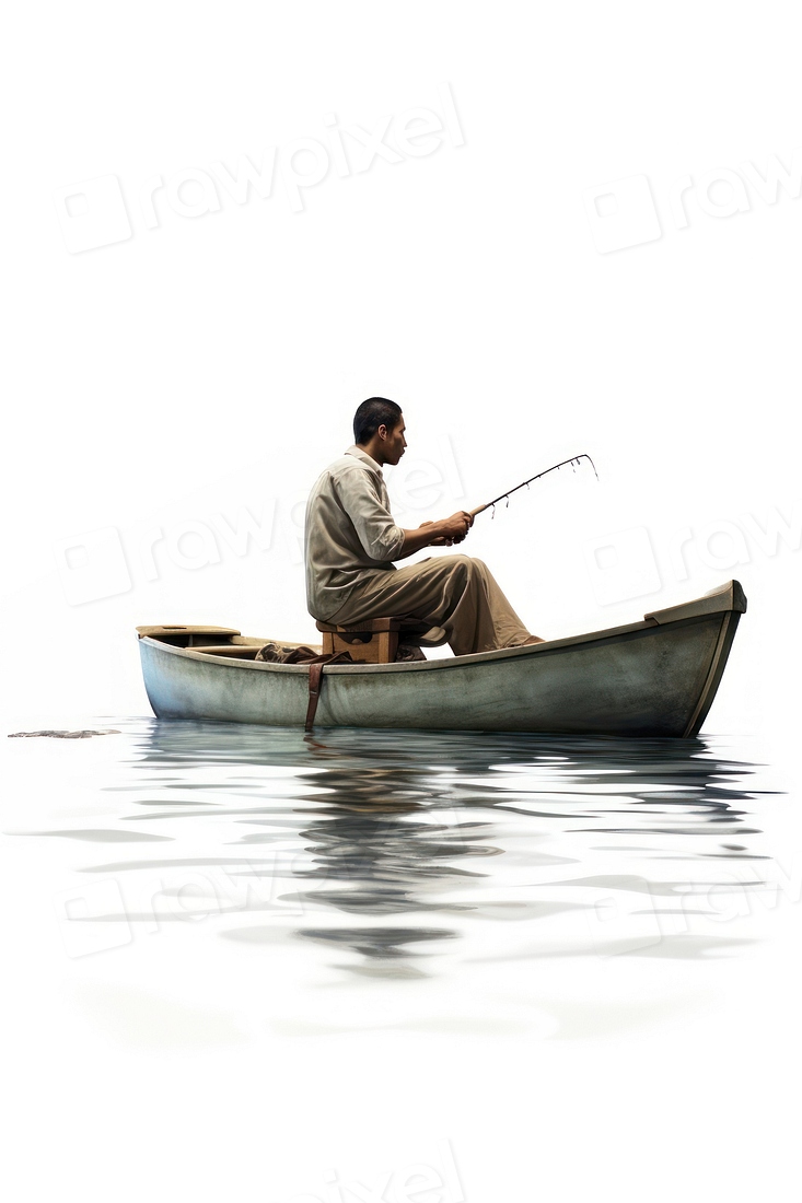 man fishing boat recreation outdoors | Premium Photo - rawpixel