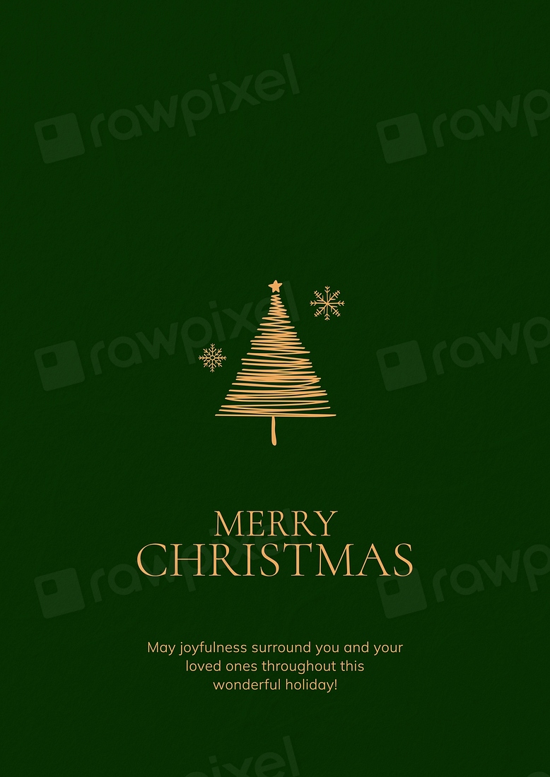 Merry Christmas poster template | Free Photo - rawpixel