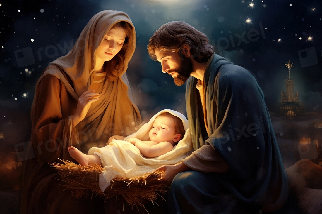 Nativity Christmas christmas adult baby | Free Photo Illustration ...
