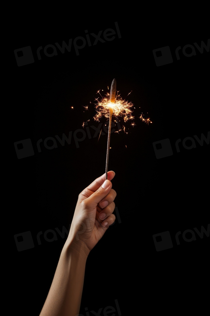 hand holding sparkler fireworks finger | Free Photo - rawpixel