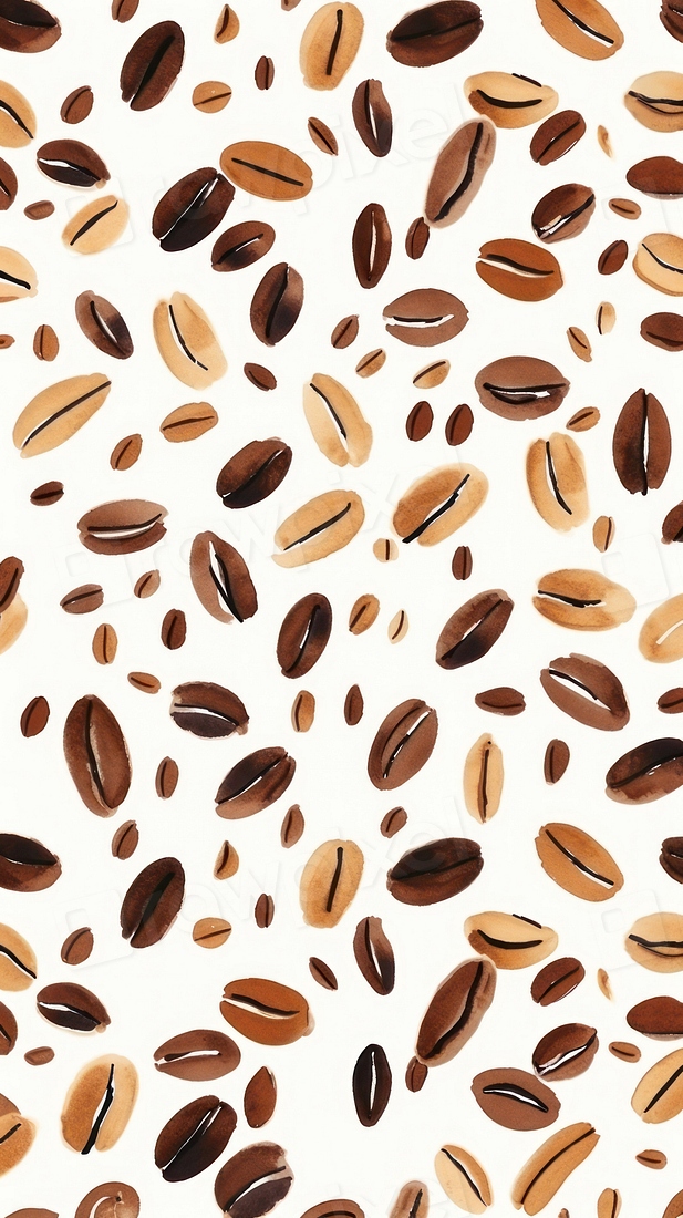 Coffee bean backgrounds pattern food. | Free Photo Illustration - rawpixel