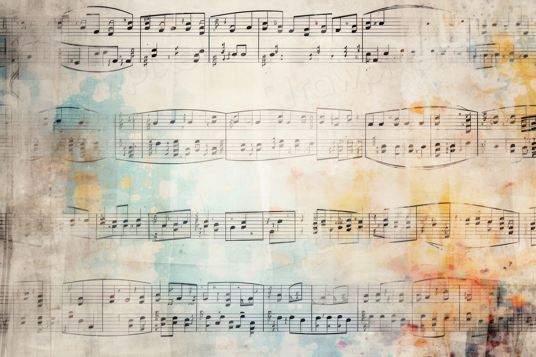 Music note backgrounds paper creativity. | Free Photo Illustration ...
