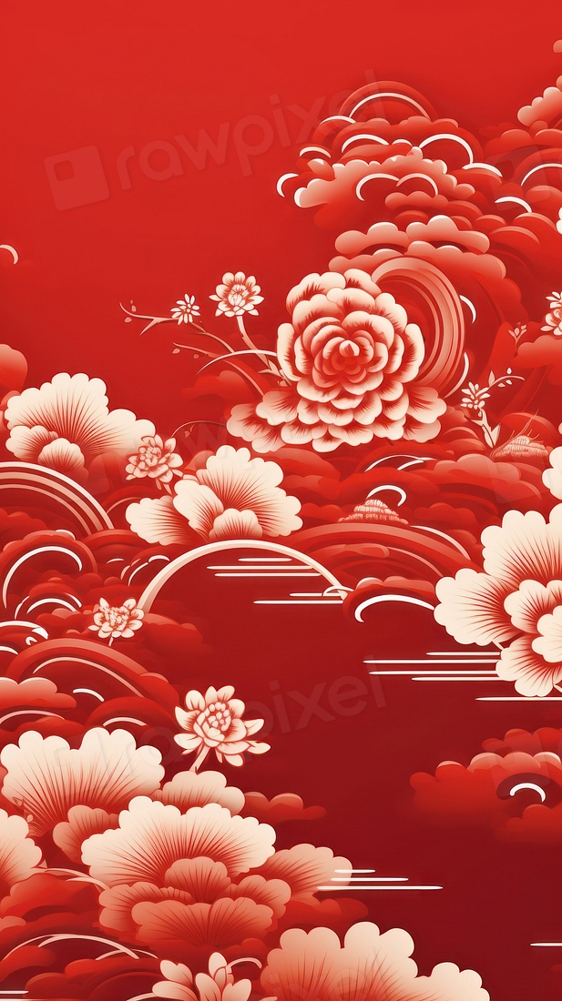 Chinese pattern backgrounds red abstract. | Free Photo Illustration ...
