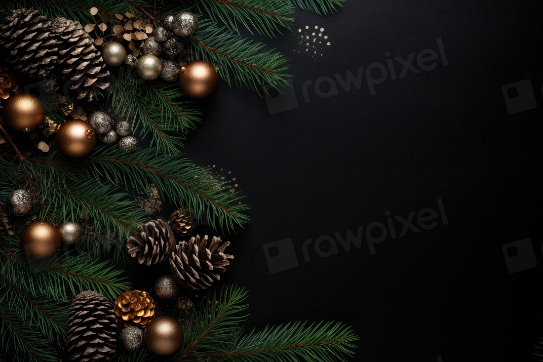 Christmas tree branches christmas backgrounds | Premium Photo - rawpixel