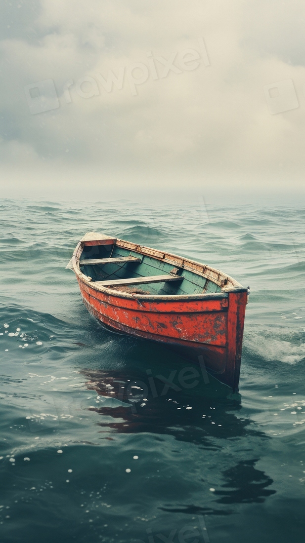 Sea watercraft vehicle rowboat. AI | Premium Photo - rawpixel
