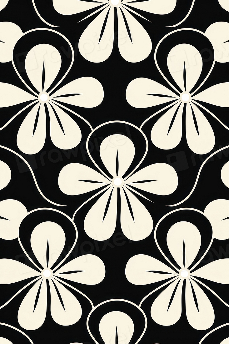 Pattern circle flower white. AI | Premium Photo Illustration - rawpixel