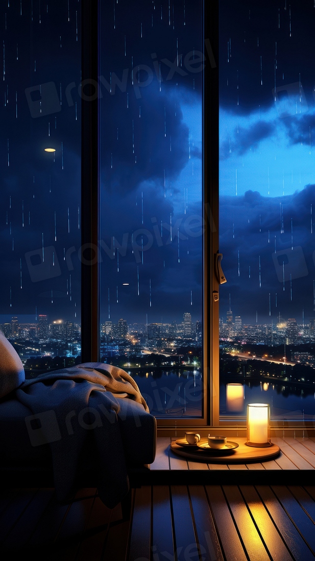 Comfy raining background architecture cityscape | Premium Photo - rawpixel