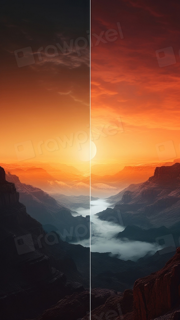 Mountain outdoors nature sunset. | Premium Photo - rawpixel