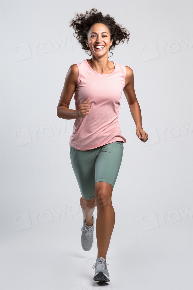 Latin Cuban woman jogging running | Free Photo - rawpixel