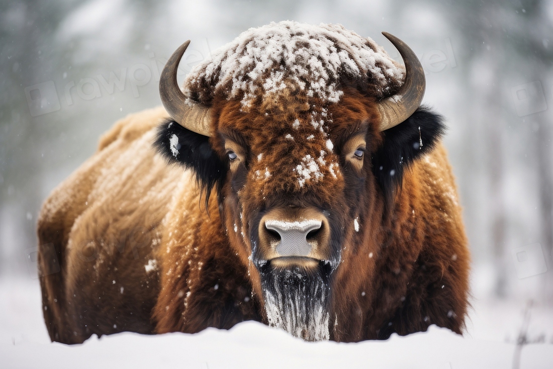 Bison livestock wildlife animal. | Premium Photo - rawpixel